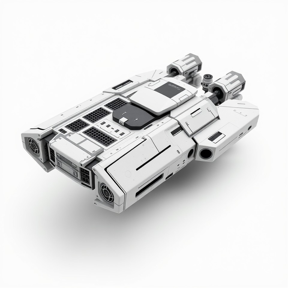 Modular Spacecraft 3D Rendering 3D Model - Download GLB, FBX, OBJ | Free3D